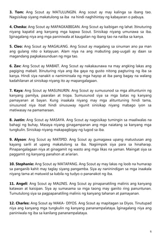 Program for investiture 2016 tagalog version | PDF