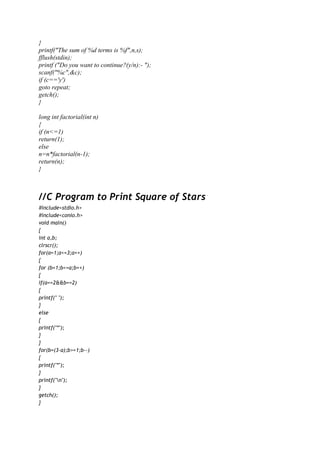 Program for pyramid | DOCX