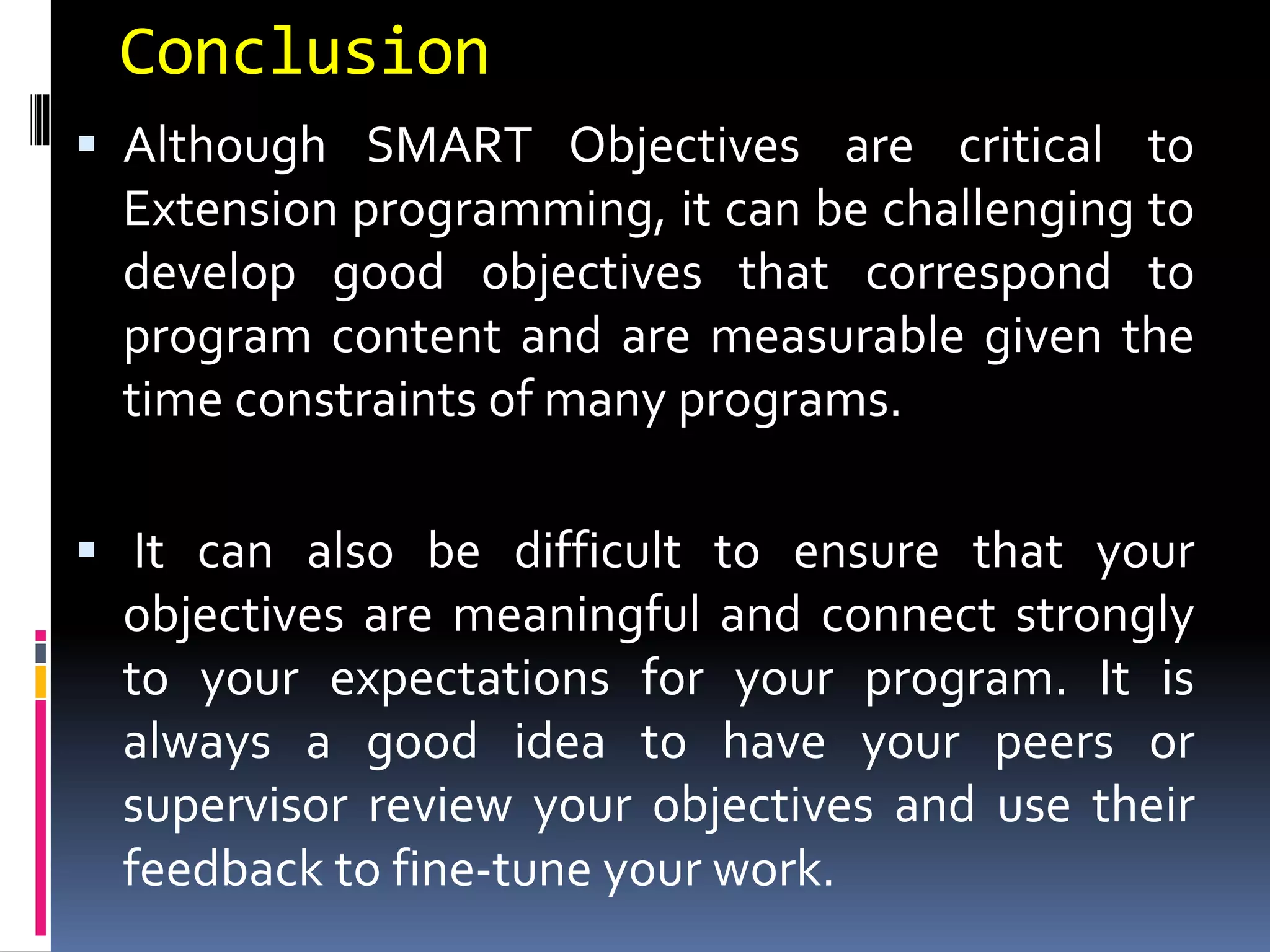 Agricultural extension program goals and objectives .ppt