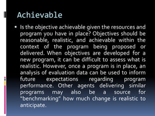 Agricultural extension program goals and objectives .ppt