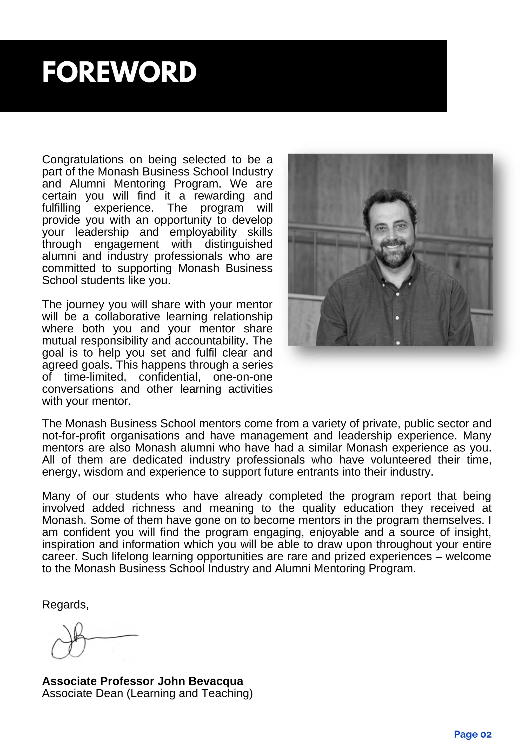 presentation on monash mentee programme.pdf | Career Planning | Careers