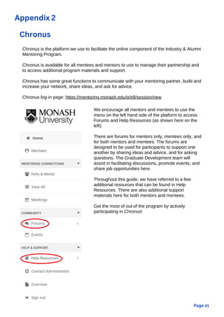 presentation on monash mentee programme.pdf | Career Planning | Careers