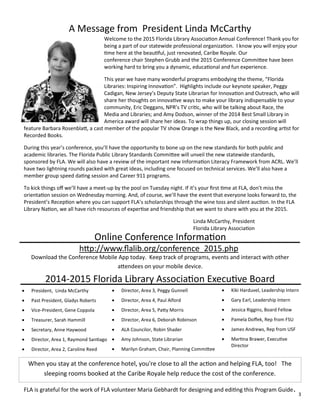 Florida Library Association Conference Guide - 2015 | PDF