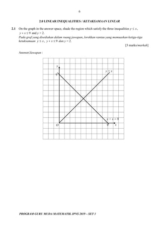 Program guru muda matematik jpns 2019 set 1 | PDF