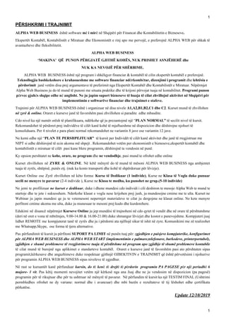 Programi Alpha Web | PDF