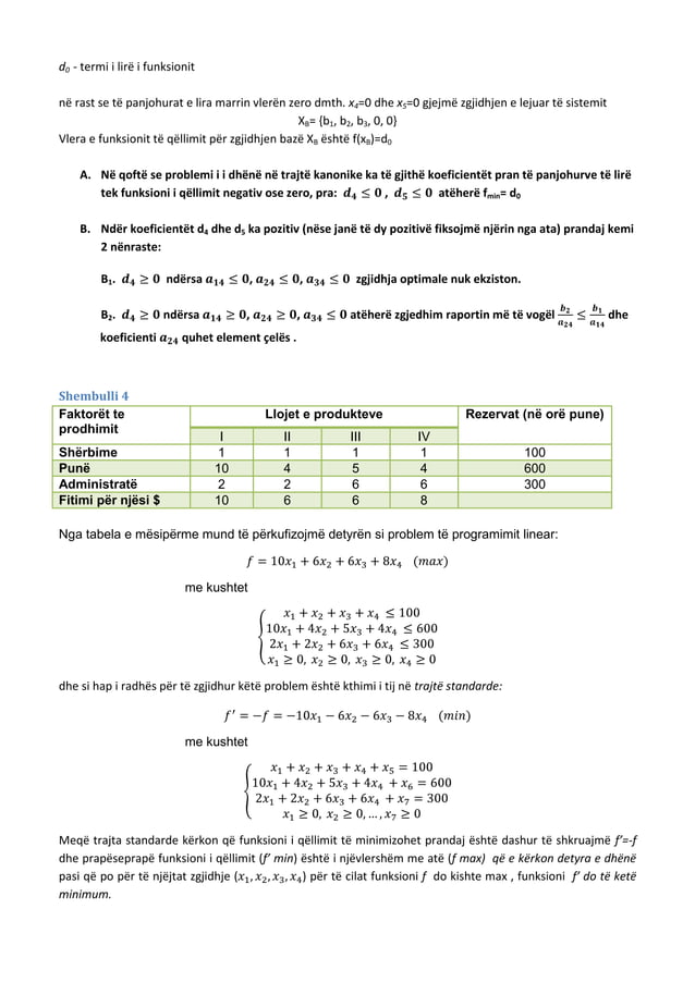Programimi Linear | DOCX
