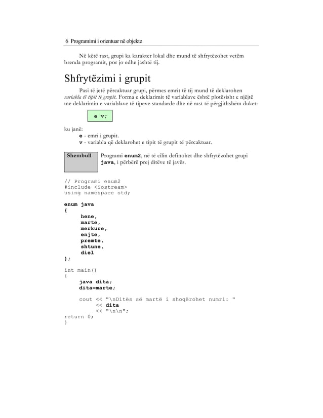 Programimi i orientuar ne objekte | PDF