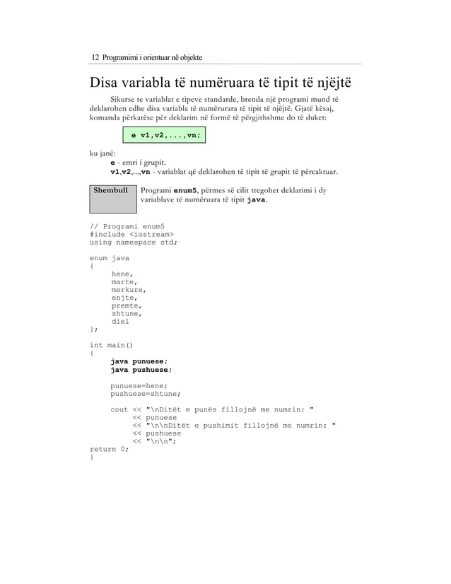 Programimi i orientuar ne objekte | PDF