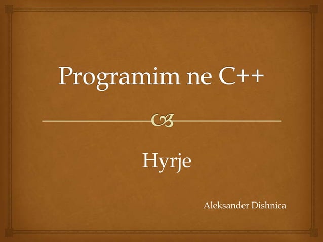 C++ Workshop Presentation | PPTX
