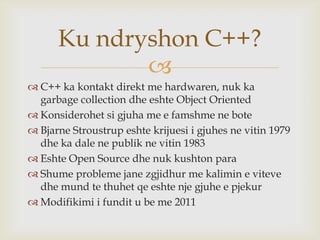 C++ Workshop Presentation | PPTX