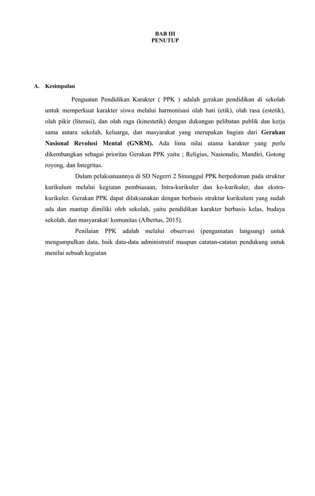 Program implementasi ppk 17 18 | PDF