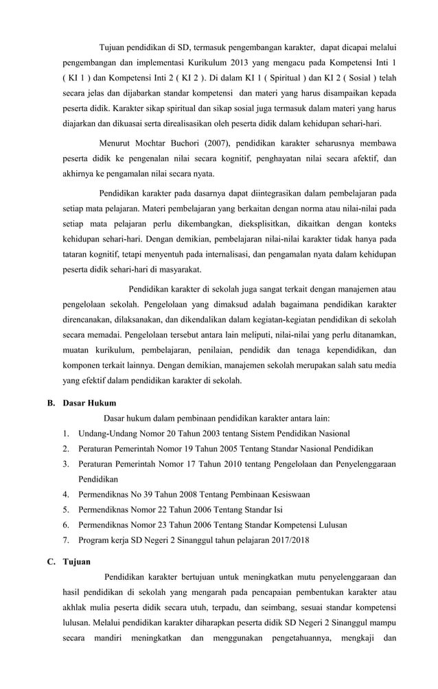 Program implementasi ppk 17 18 | PDF