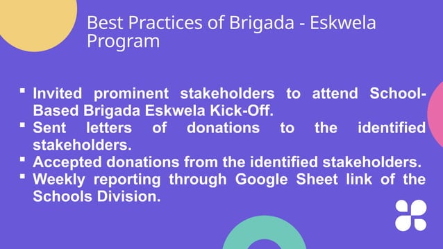 PROGRAM IMPLEMENTATION REVIEW ON BRIGADA - ESKWELA ( FINAL ).pptx