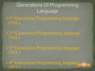 Programing languages | PPTX