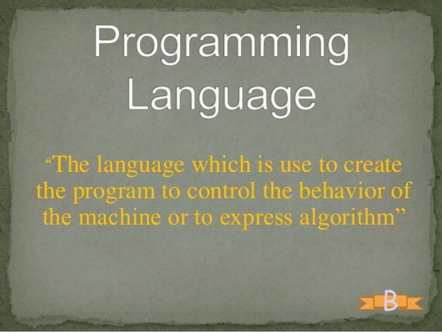 Programing languages
