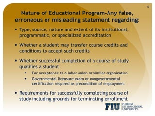 Program integrity rules presentation v3 1 19-12pptx | PPTX | College ...