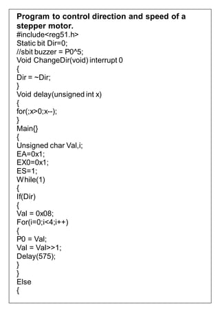 Program interfacing lab | PDF