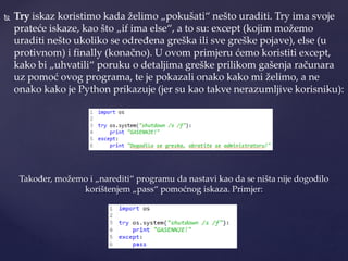 Uvod u programiranje i programski jezik Python | PPTX