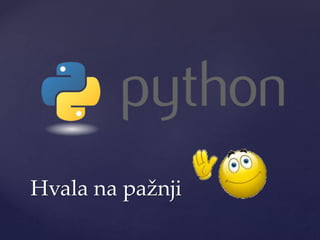 Uvod u programiranje i programski jezik Python | PPTX