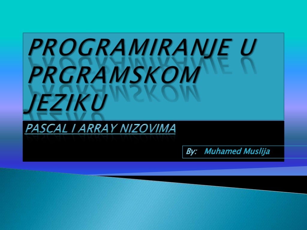 Programski jezik Pascal