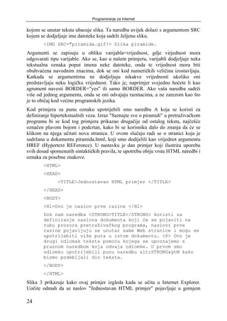 Programiranje Za Internet - S.Mujačić , S.Lemeš | PDF