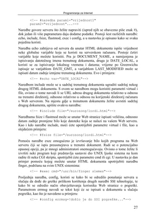 Programiranje Za Internet - S.Mujačić , S.Lemeš | PDF