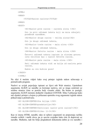 Programiranje Za Internet - S.Mujačić , S.Lemeš | PDF