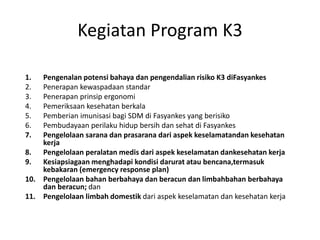 program K3 MFK terintegrasi di Puskesmas.pptx