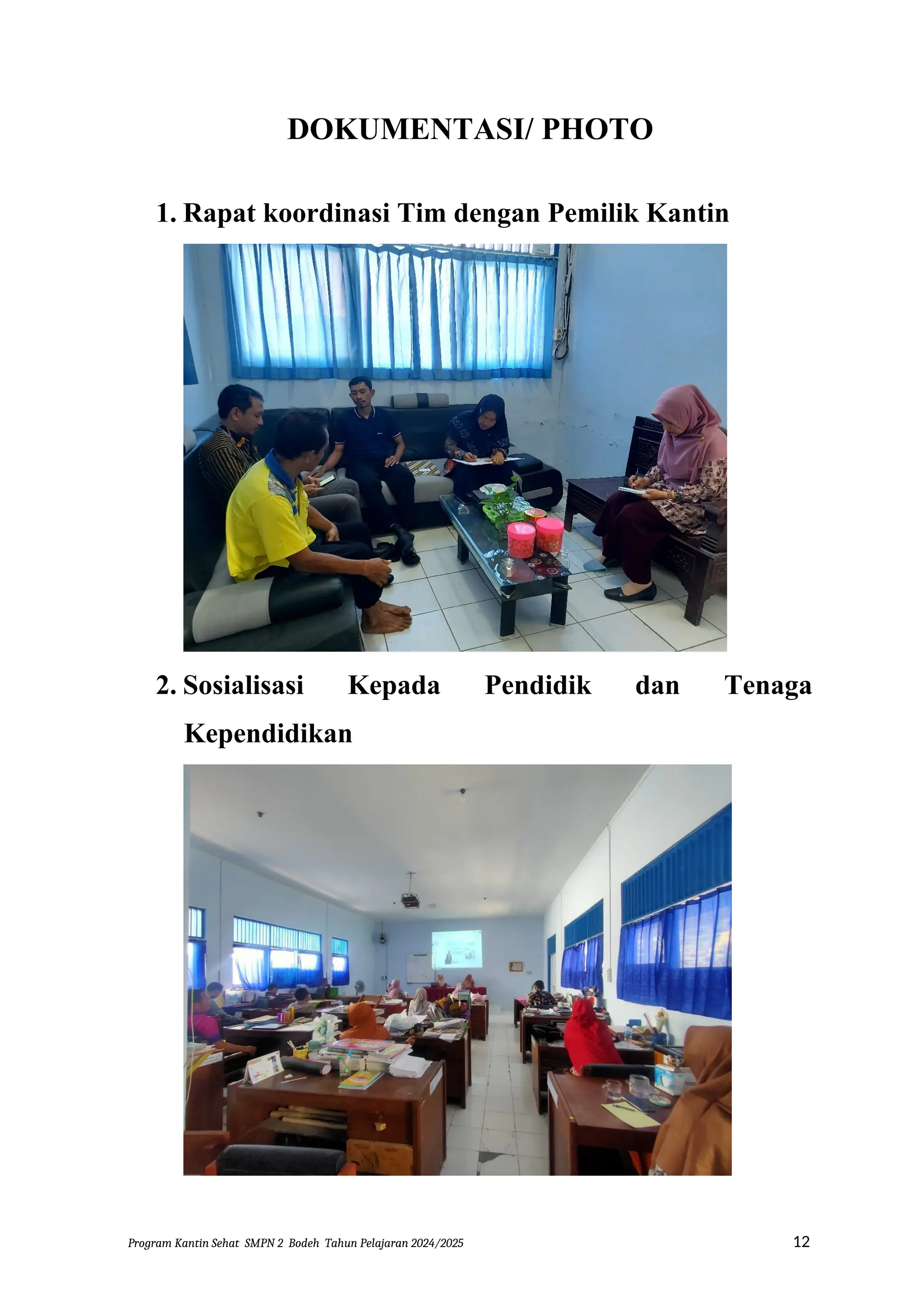 Program Kurangi Sampah Plastik dan Kantin Sehat "Rasa Kasih" | DOC