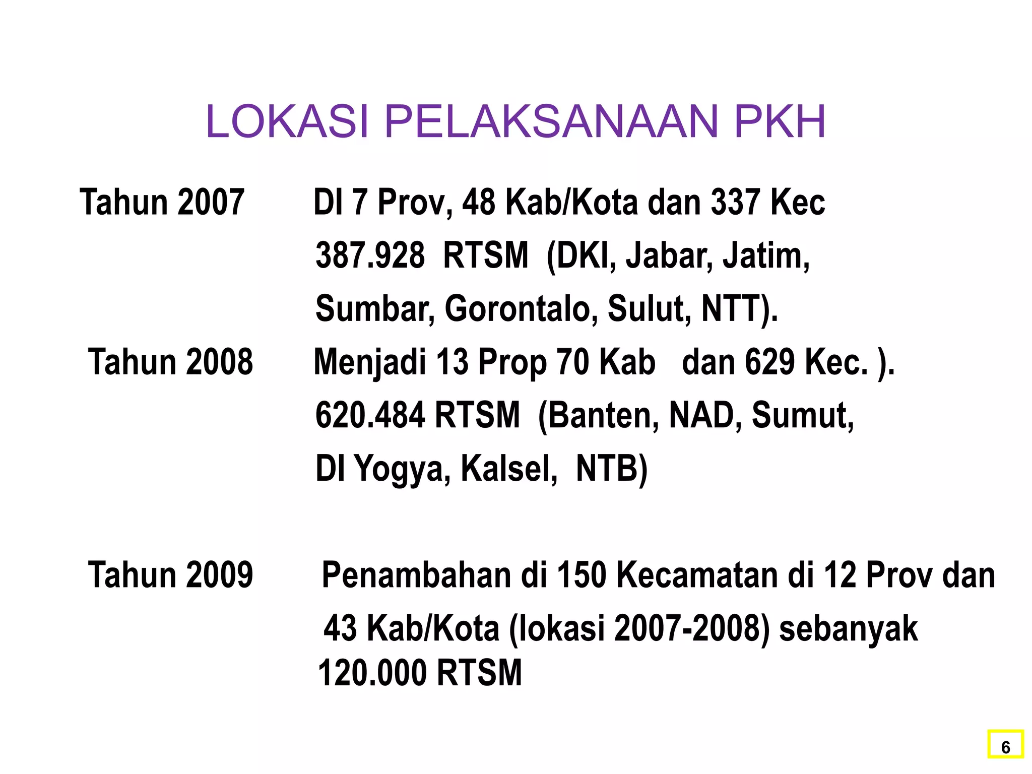 Program Keluarga Harapan (Pkh) | PPT