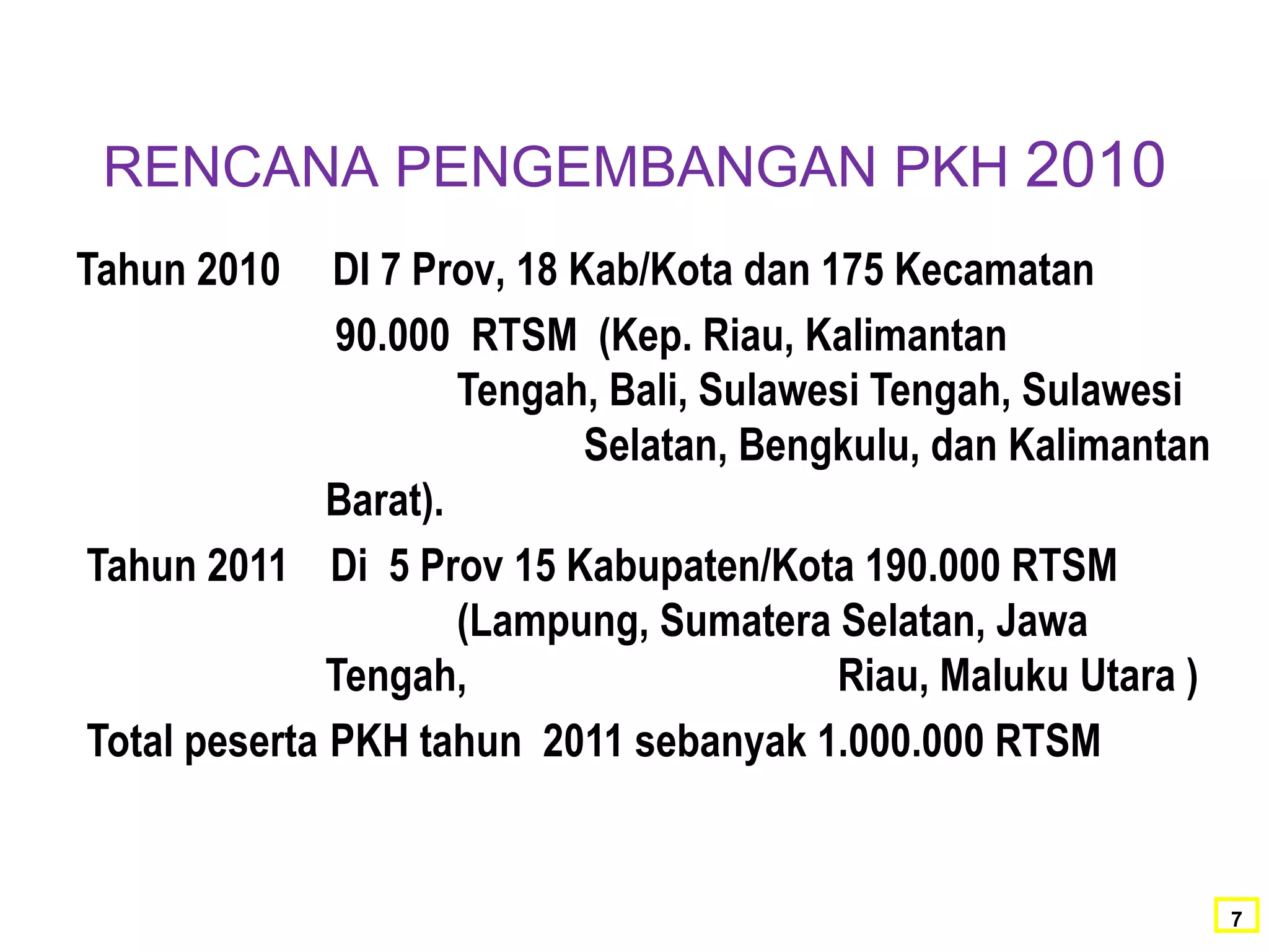 Program Keluarga Harapan (Pkh) | PPT