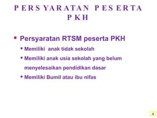 Program Keluarga Harapan (Pkh) | PPT