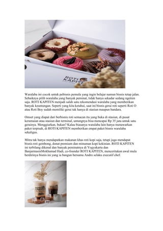 ROTI GEMBONG GEJAYAN | PDF