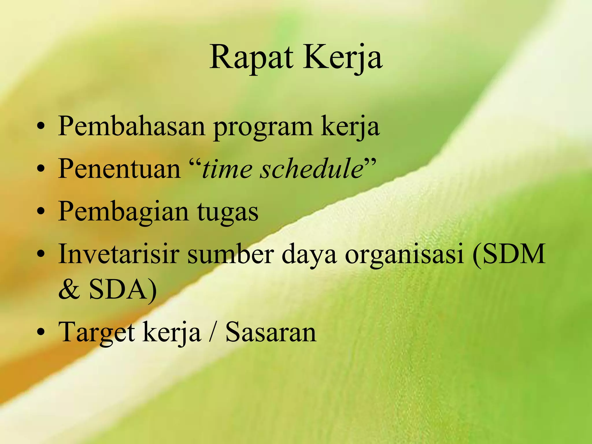 Program Kerja | PPTX