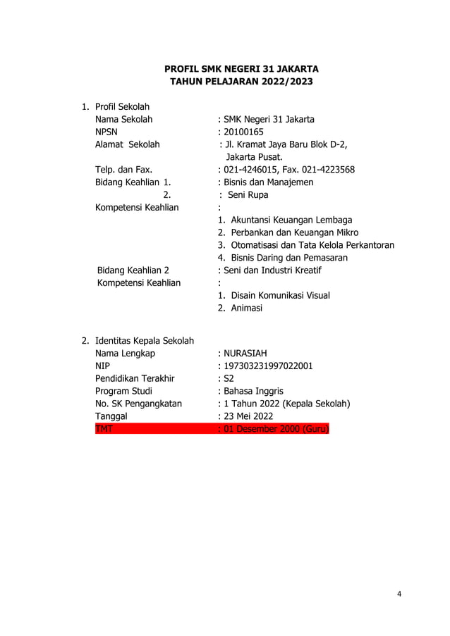 Program Kerja Kesiswaan 2022 - SMKN 31 JAKARTA | PDF