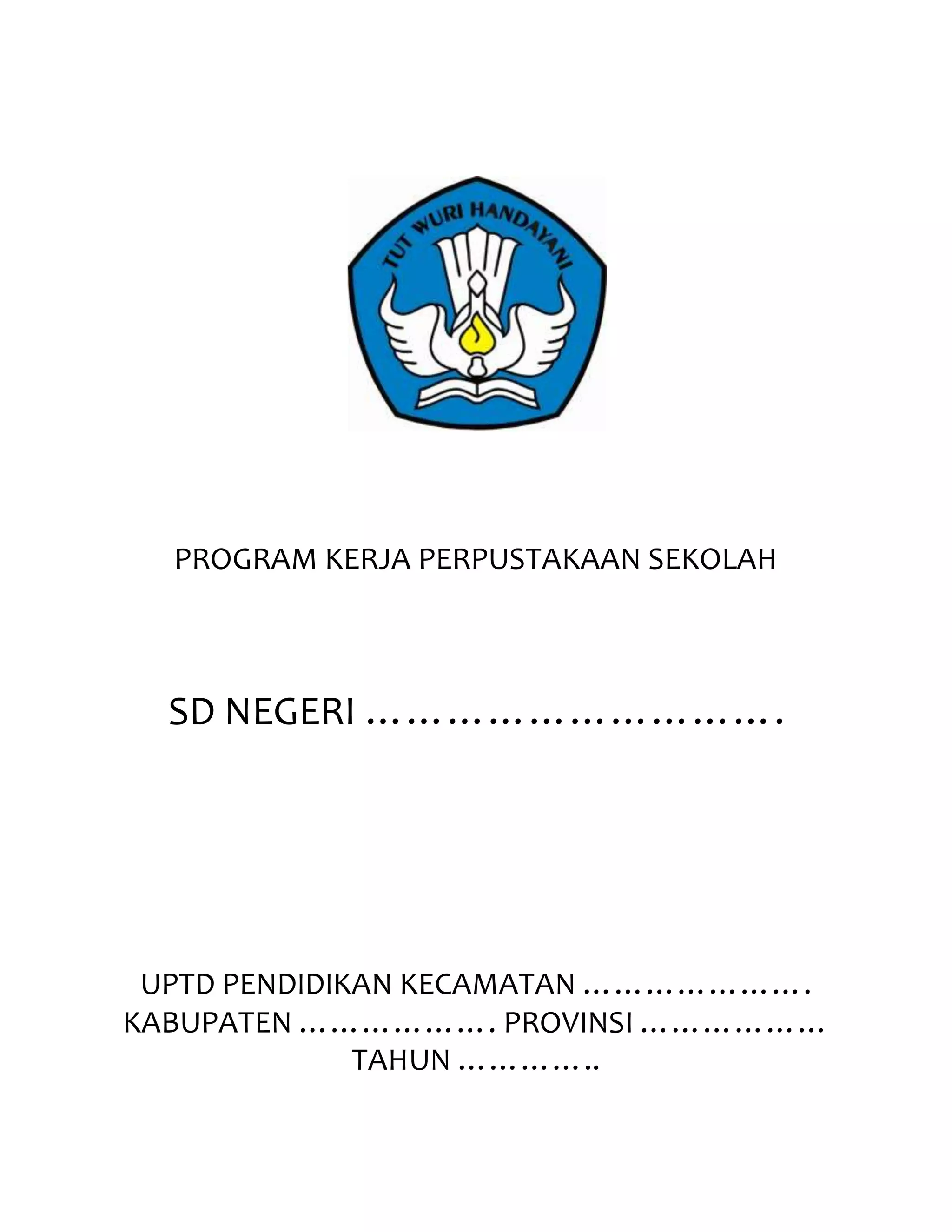 Program kerja perpustakaan sekolah | DOCX