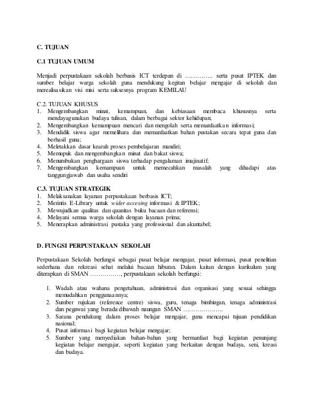 Contoh program kerja perpustakaan sekolah smp - labhaval