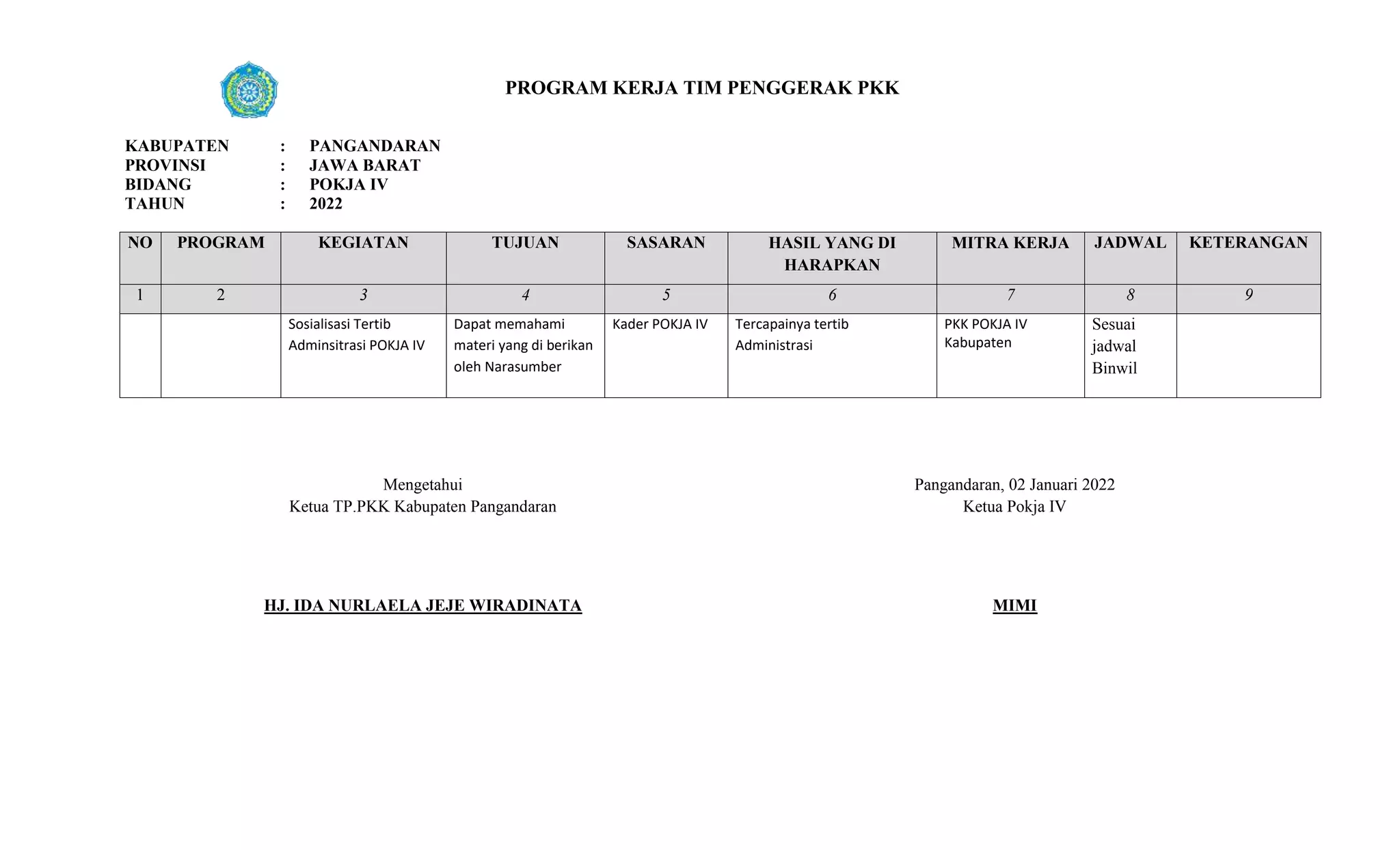 PROGRAM KERJA POKJA IV.docx
