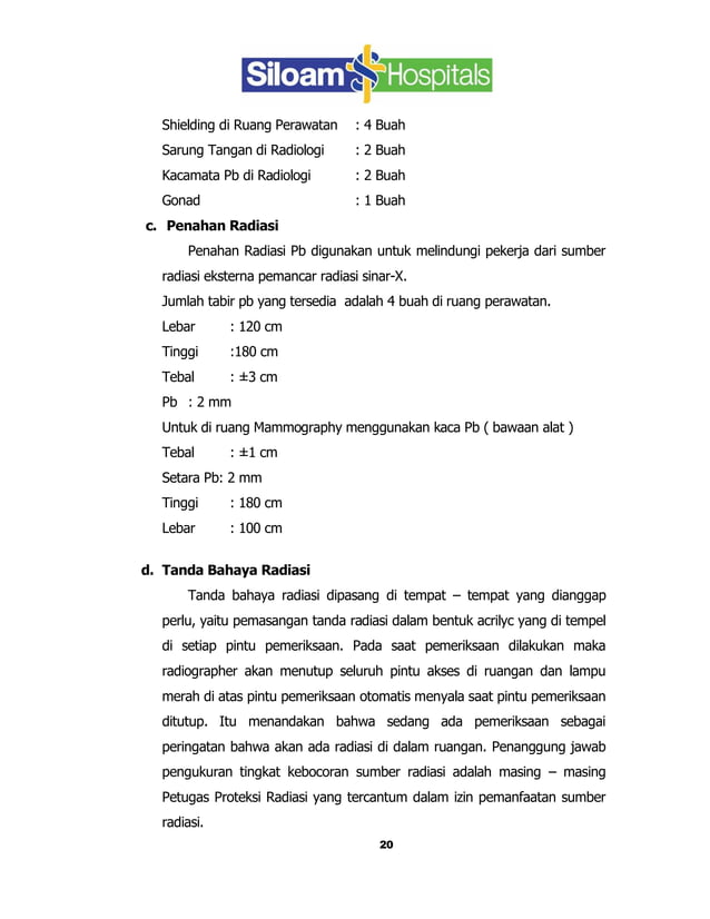 Program kerja radiologi 2014 | PDF