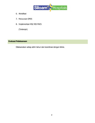 Program kerja radiologi 2014 | PDF