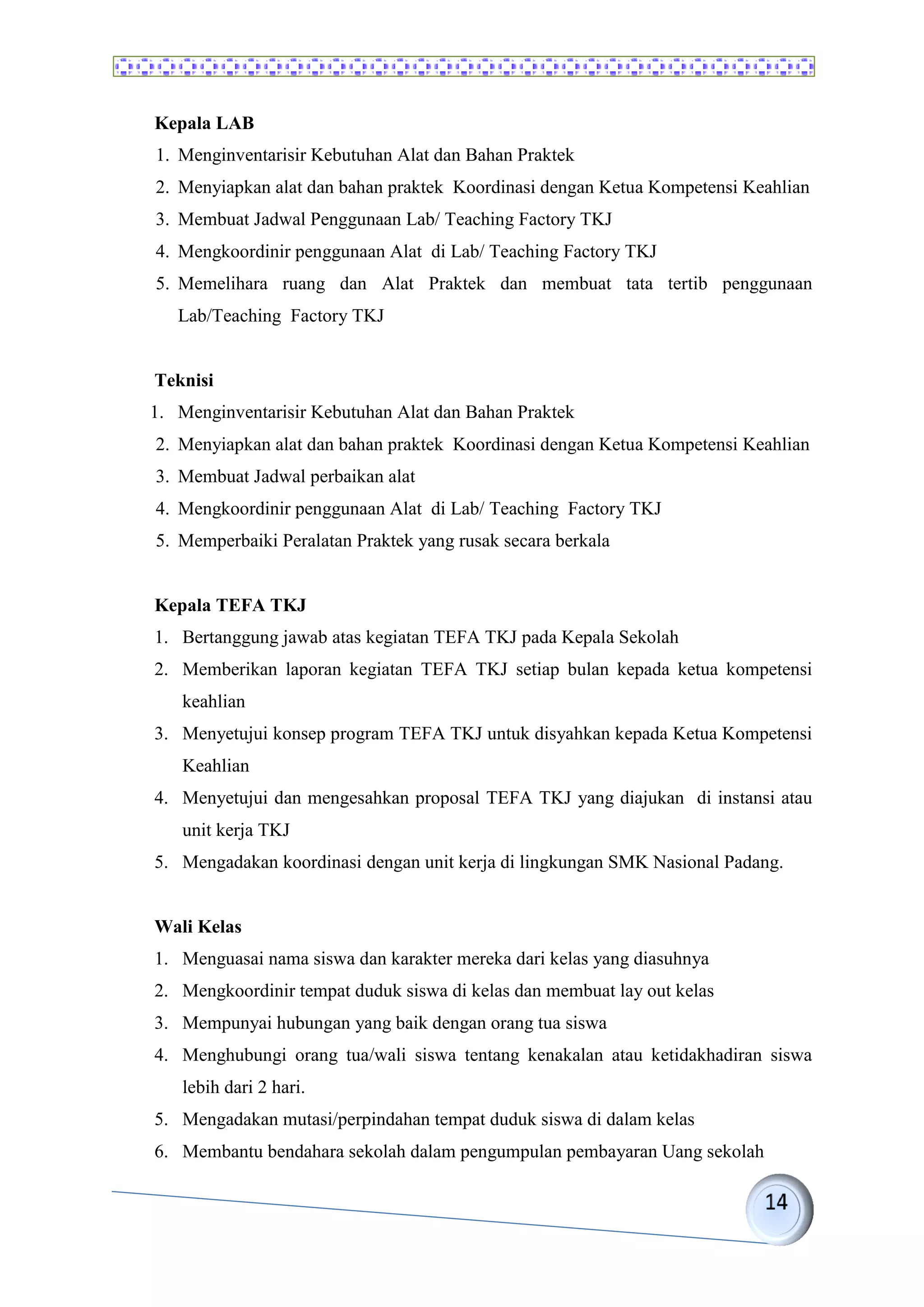 Program kerja tkj_2020-2021 | PDF