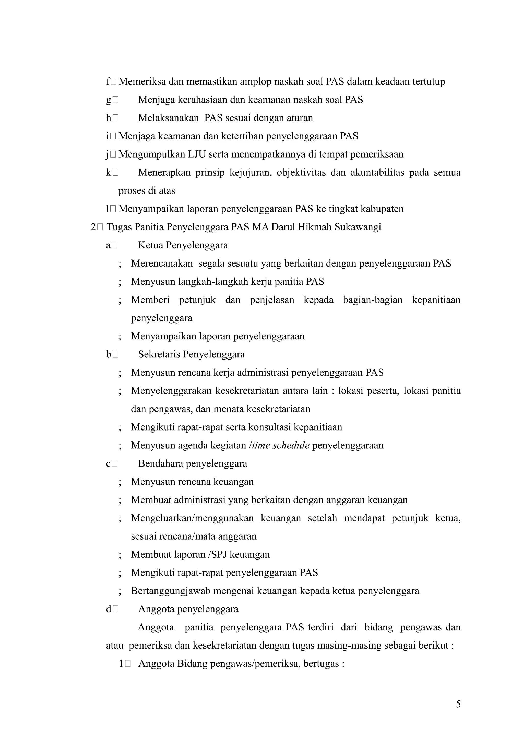 Program kerja uas 2015 2016 | RTF