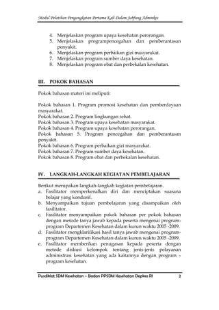 Program kesehatan | PDF