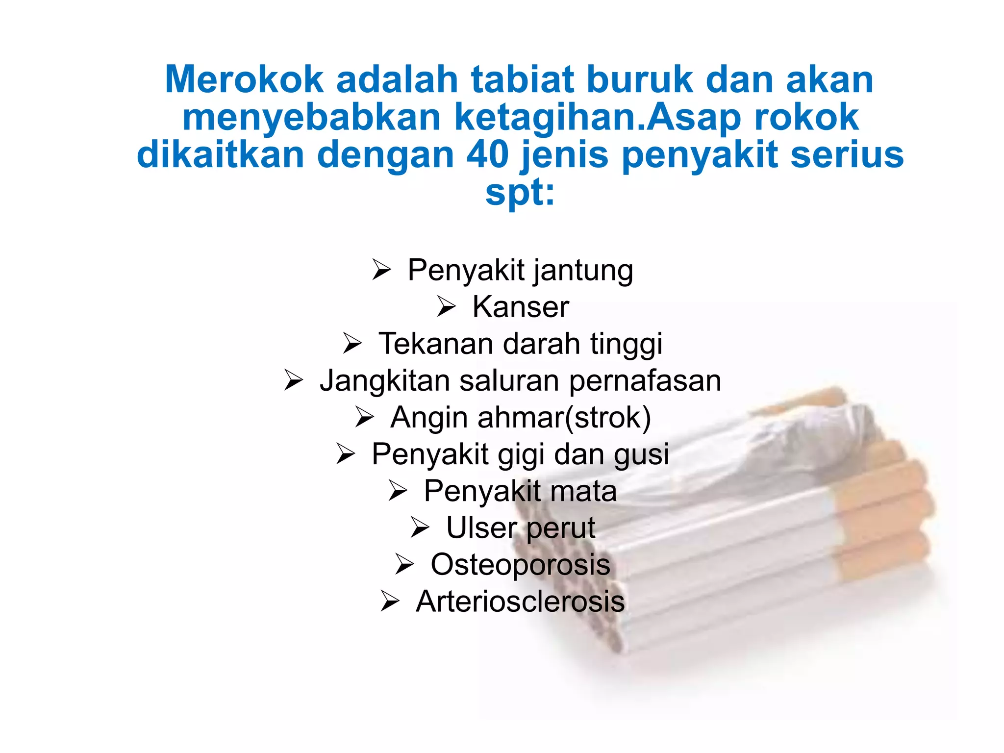 PROGRAM KESIHATAN - KEMPEN TAKNAK MEROKOK | PPTX