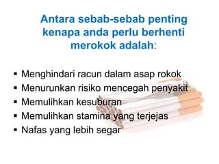 PROGRAM KESIHATAN - KEMPEN TAKNAK MEROKOK | PPTX