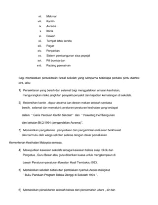 Program kesihatan sekolah | DOCX