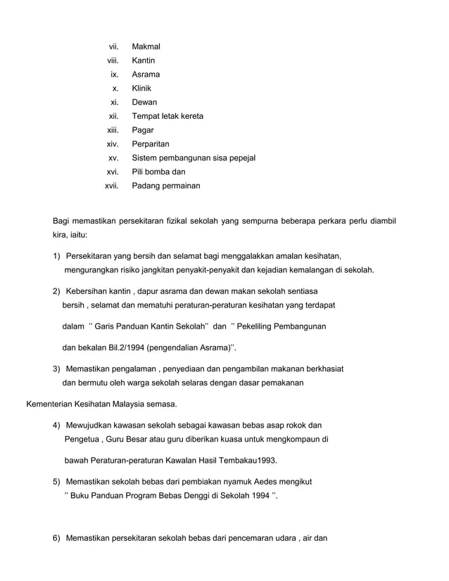 Program kesihatan sekolah | DOCX