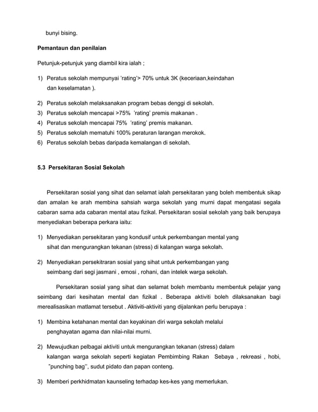 Program kesihatan sekolah | DOCX
