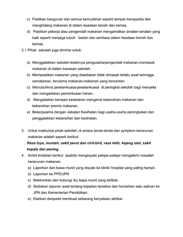 Program kesihatan sekolah | DOCX