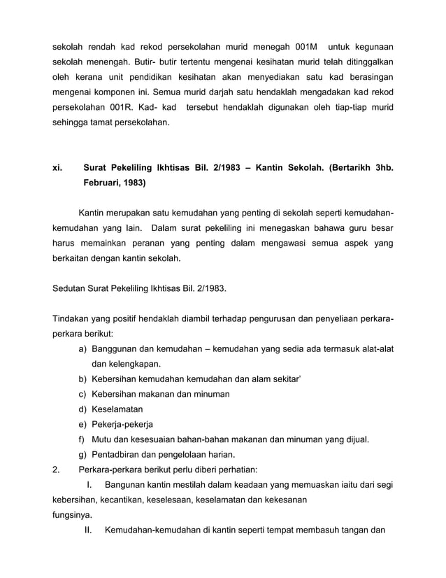 Program kesihatan sekolah | DOCX